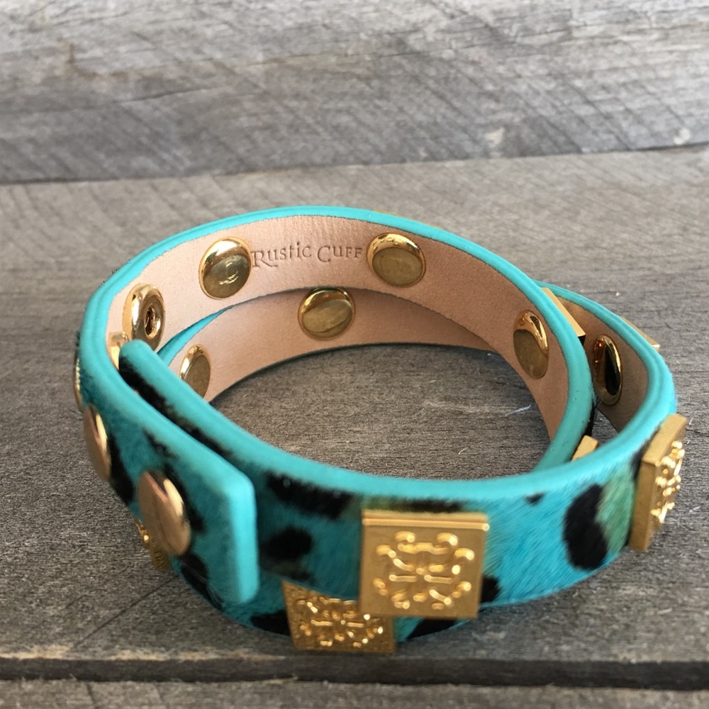 Rustic Cuff Bracelet - Gem